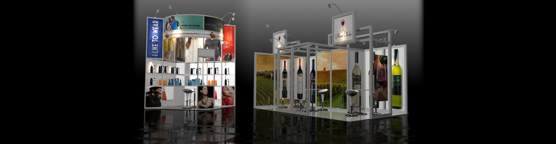 Diseño y Renta de stands para exposiciones